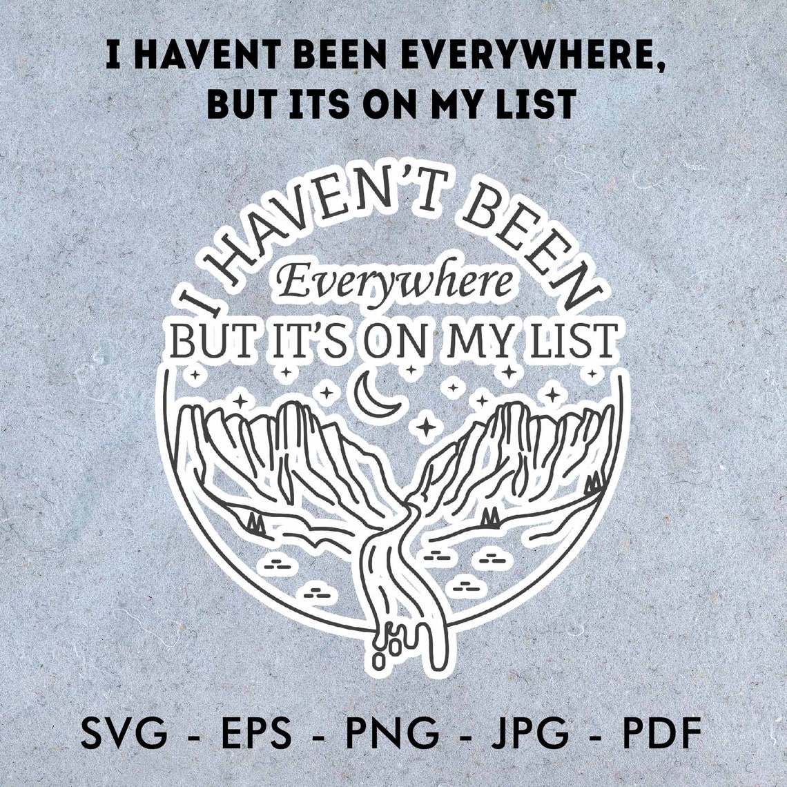 I Haven't Been Everywhere, but It's on My List. Explore Digital ...