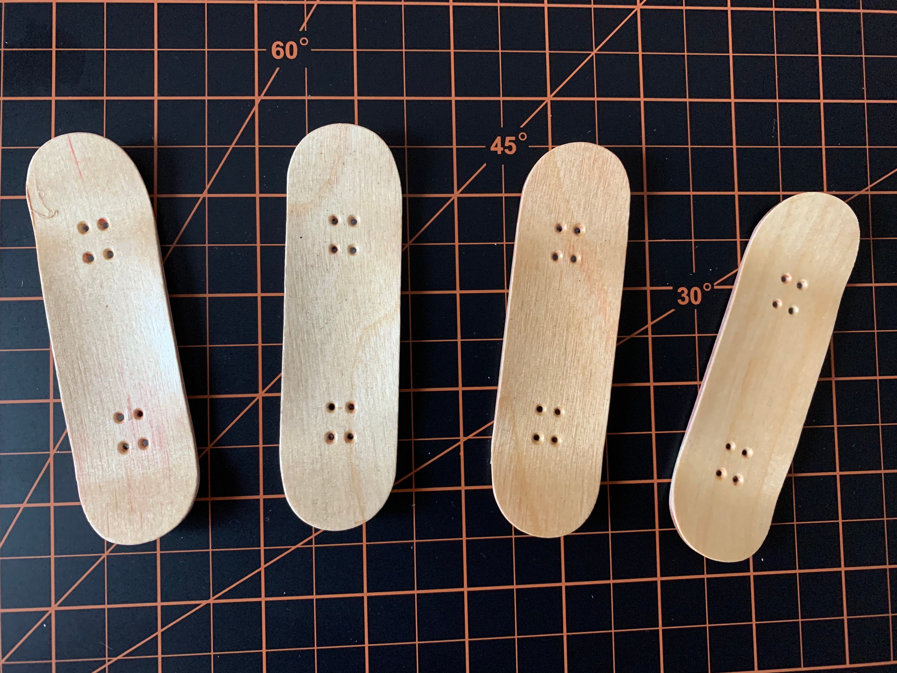 5 Ply Wooden Maple Fingerboard Deck Professional Custom 100*30mm or 100 ...