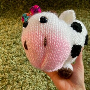 Clara Cow Circular Knitting Machine Pattern - Circular Knitting Machine ...