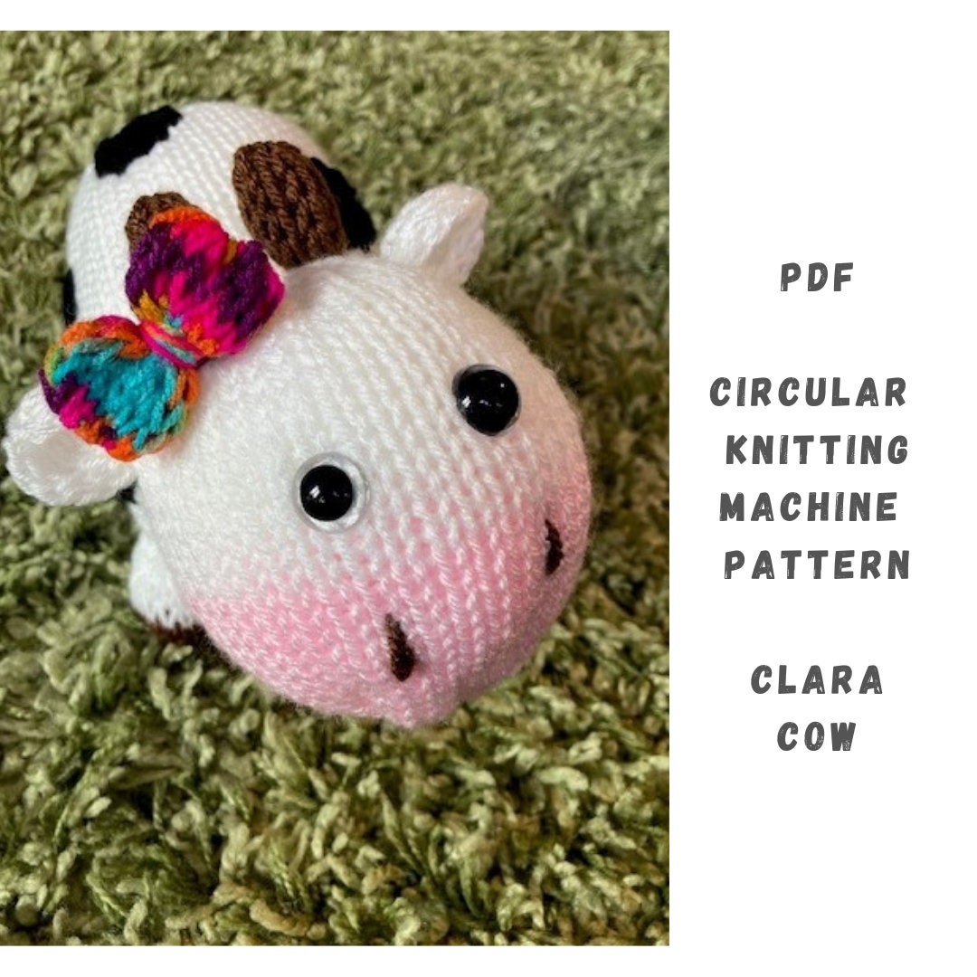 Clara Cow Circular Knitting Machine Pattern - Circular Knitting Machine ...