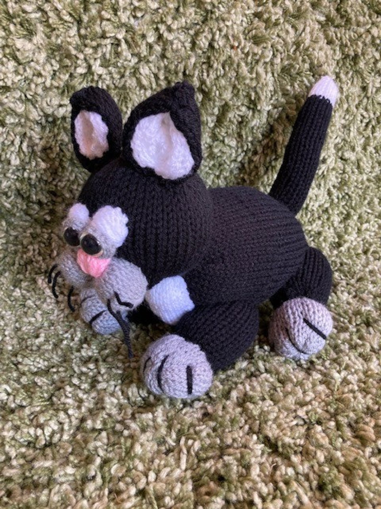 Tom the Cat Circular Knitting Machine Pattern Circular - Etsy