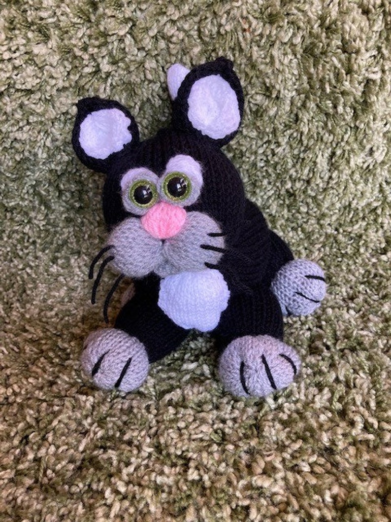 Tom the Cat Circular Knitting Machine Pattern Circular - Etsy