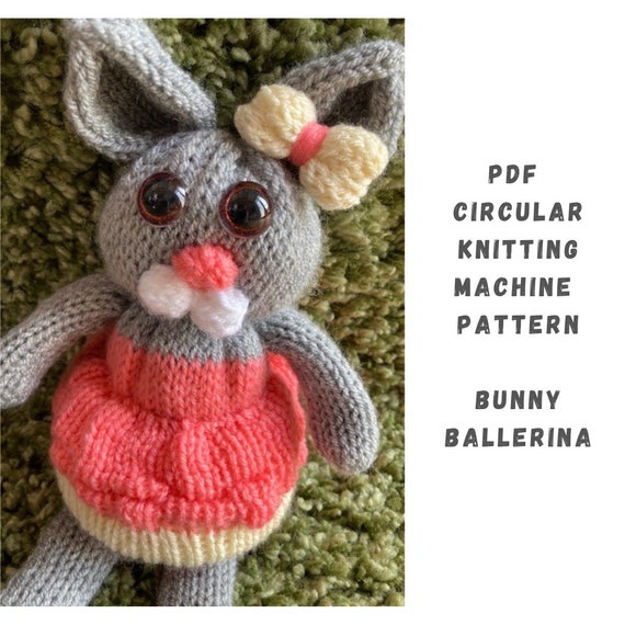 Bunny Ballerina Circular Knitting Machine Pattern Circular | Etsy