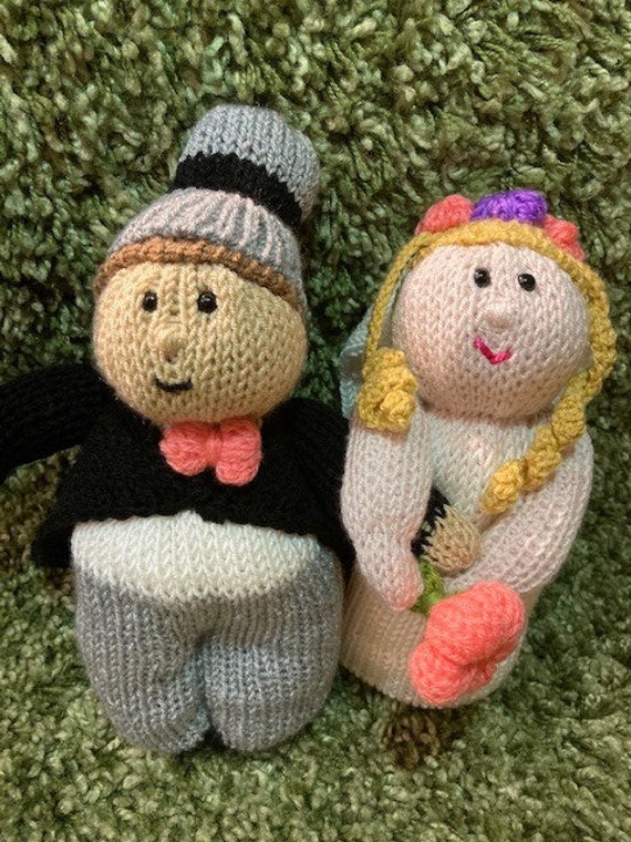 Bride and Groom Addi Sentro Knitting Machine Pattern Sentro stuffies ...