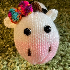 Clara Cow Circular Knitting Machine Pattern - Circular Knitting Machine ...