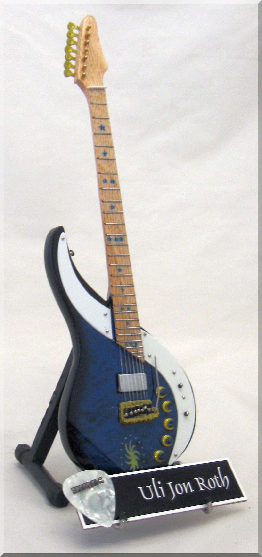 ULI JON Roth Miniature Guitar SCORPIONS With Guitar Pick - Etsy