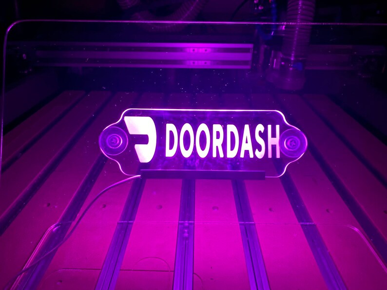Led Lit Doordash Sign - Etsy