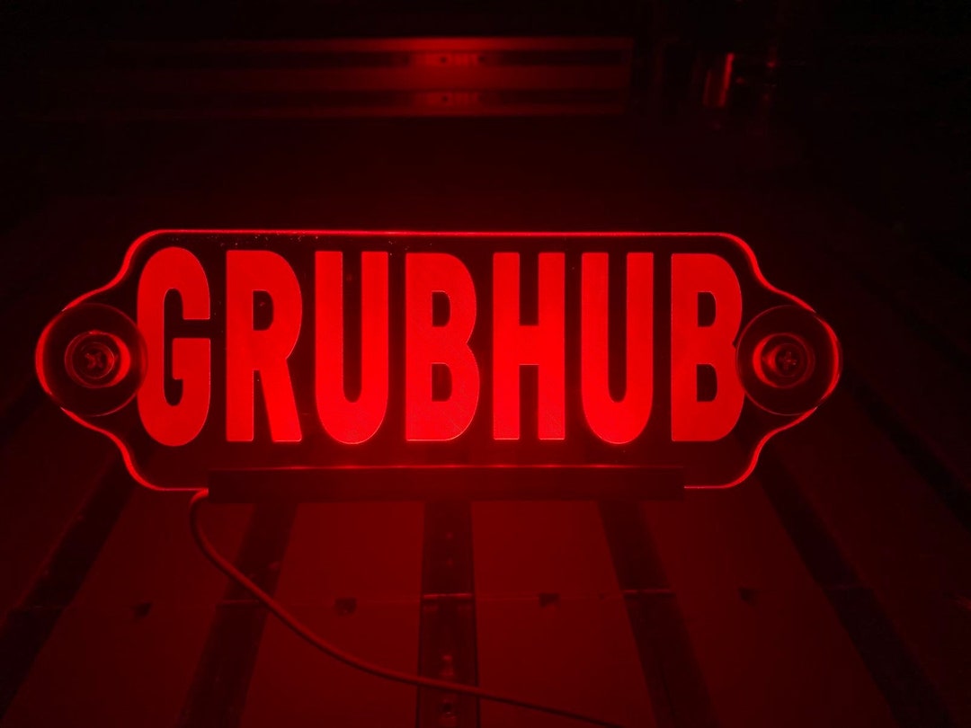 Led Lit Grubhub Sign - Etsy