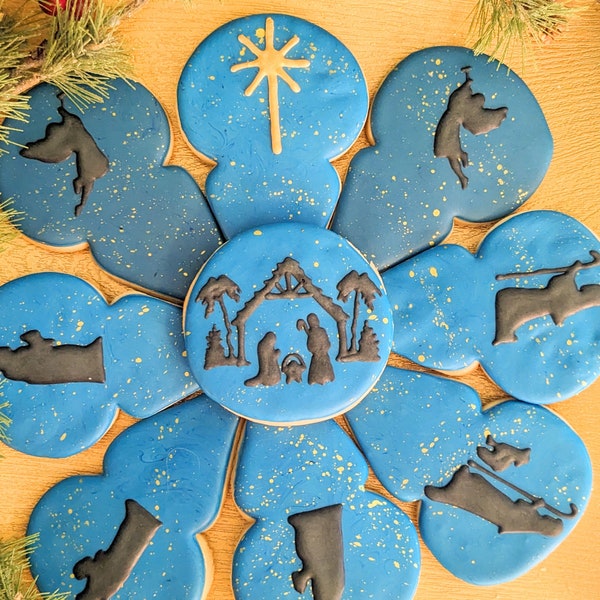 Nativity Platter Cookie - Etsy