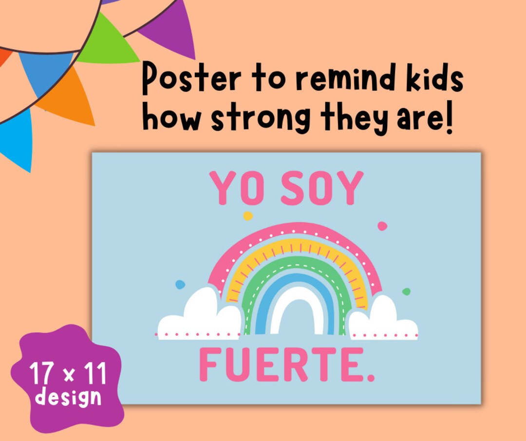 Empowering Spanish Poster 11 X 7 Classroom Bedroom Decor - Etsy