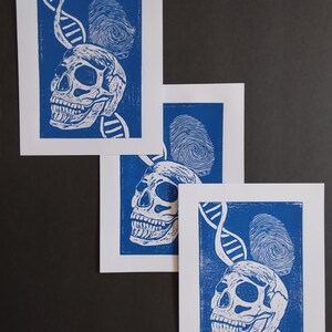 Forensic Science Inspired Art Print | Handmade - Etsy