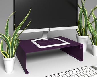 Modern Elegant Steel Monitor Stand for Computer Desk - Etsy