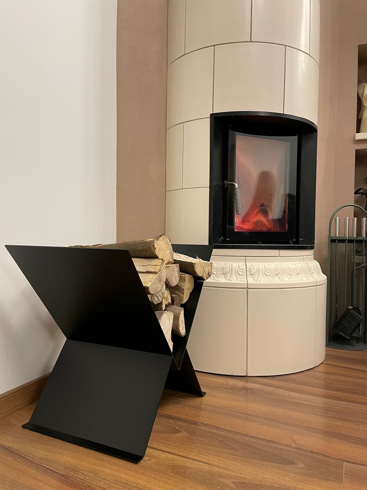 Firewood Storage, Fireplace, Log Storage, Wood Standee, Wood Standing ...