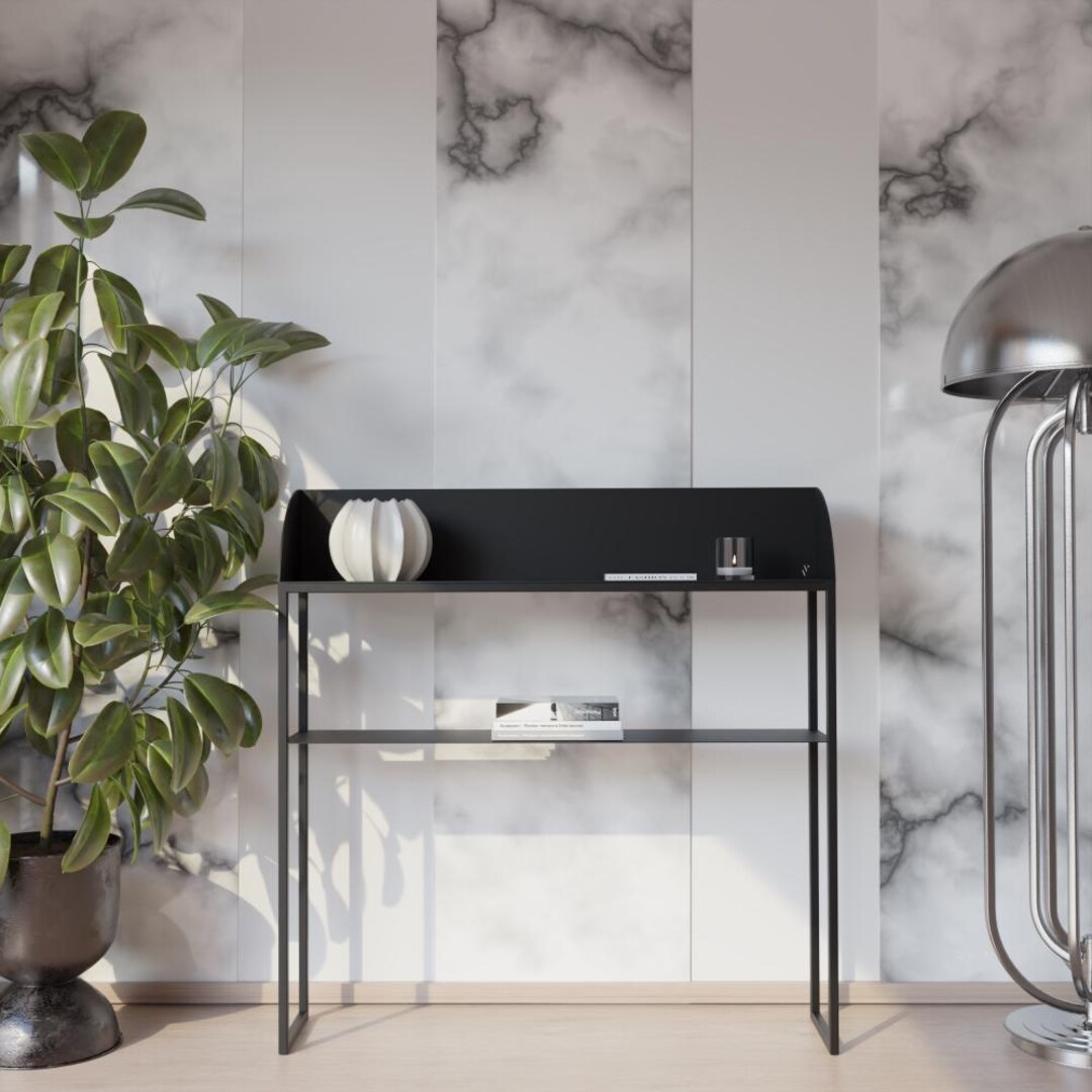 Loft Style Steel Console Table – Minimalist Entryway Hall Table - Etsy