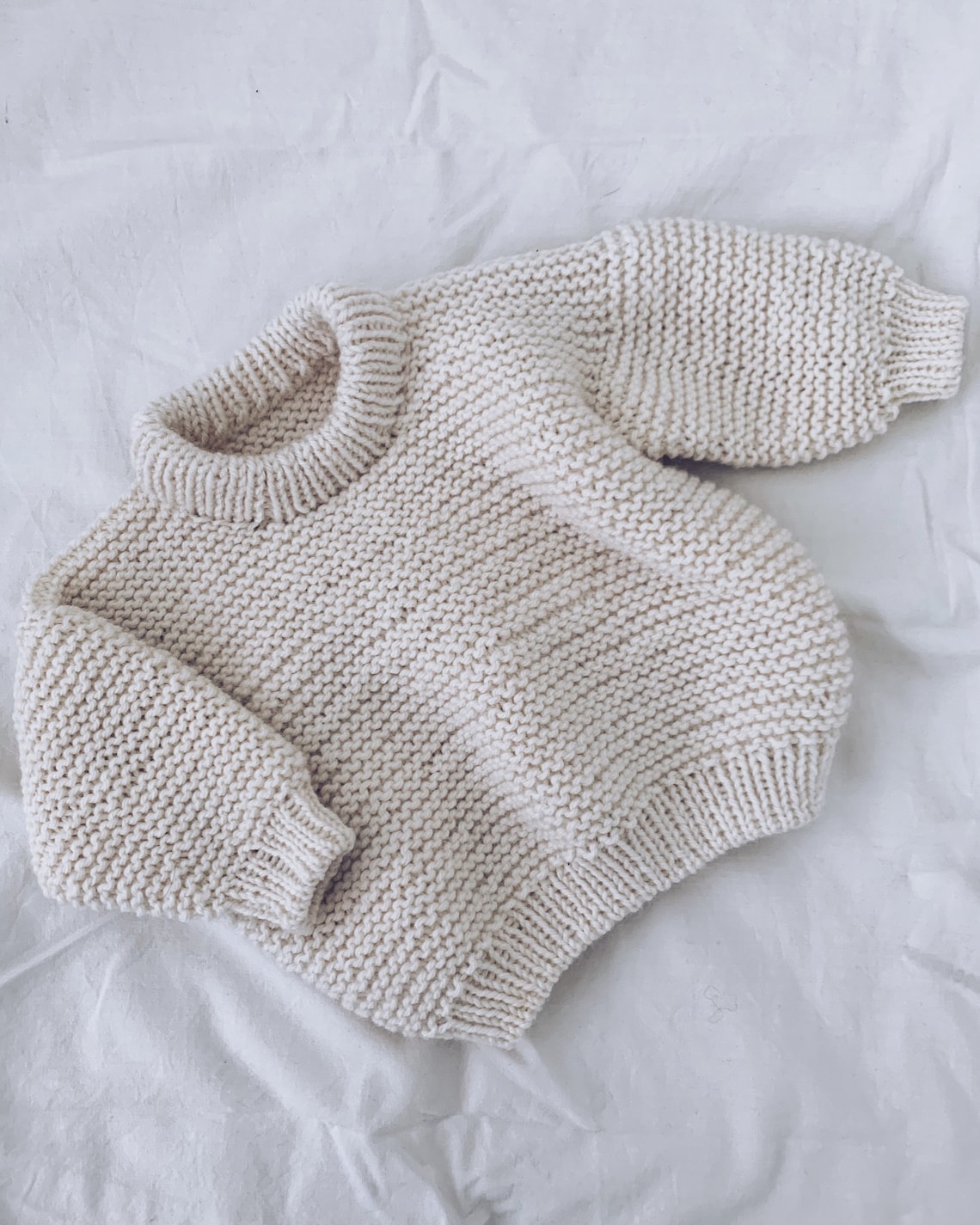 Mini Classic Garter Jumper Light Knitting Pattern - Etsy