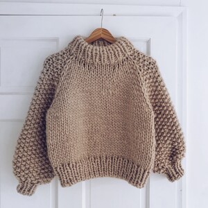 Chunky Cropped Jumper Knitting Pattern - Etsy UK