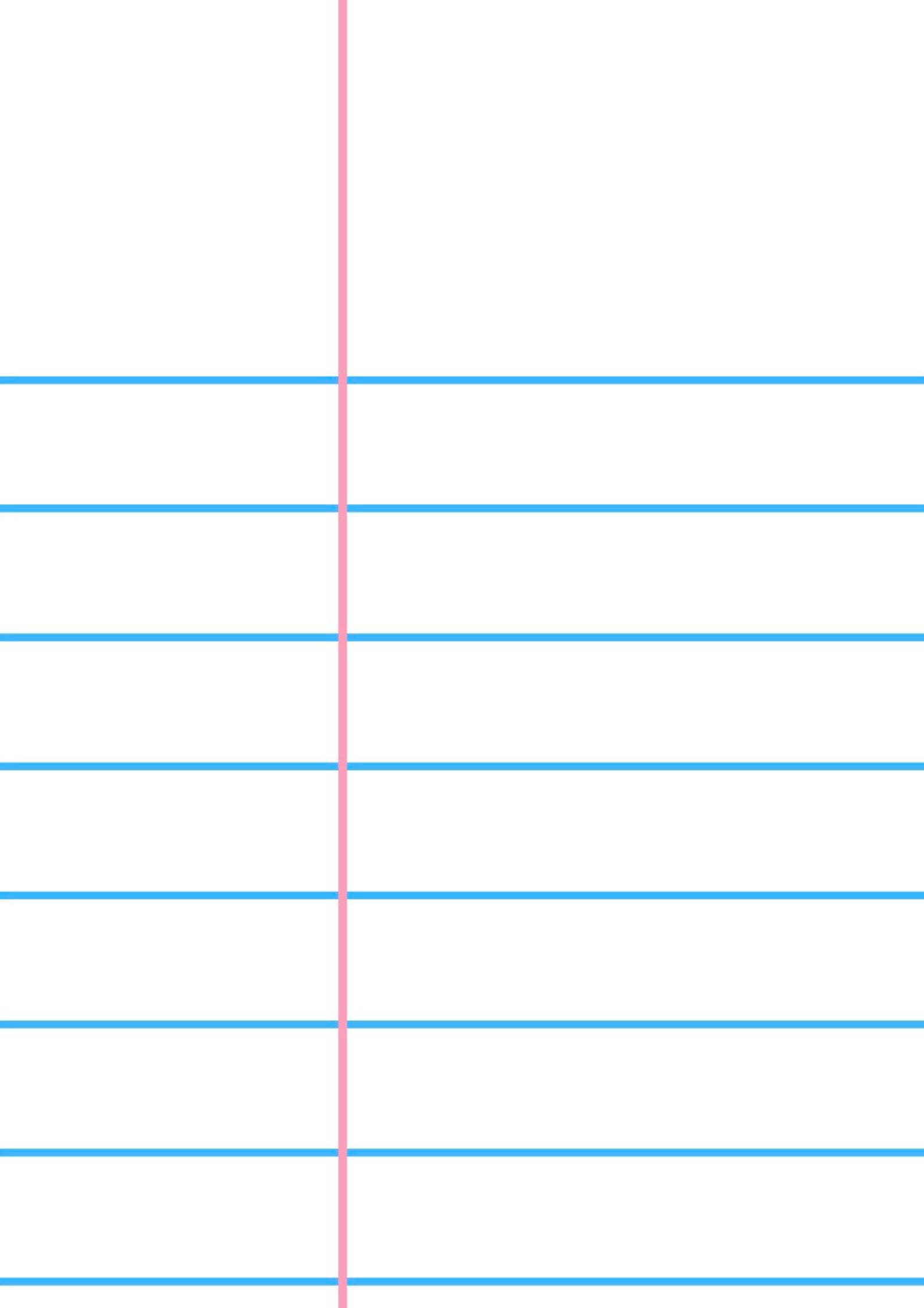 Lined School Paper, Printable Lined Notebook Paper, Lined Notebook ...