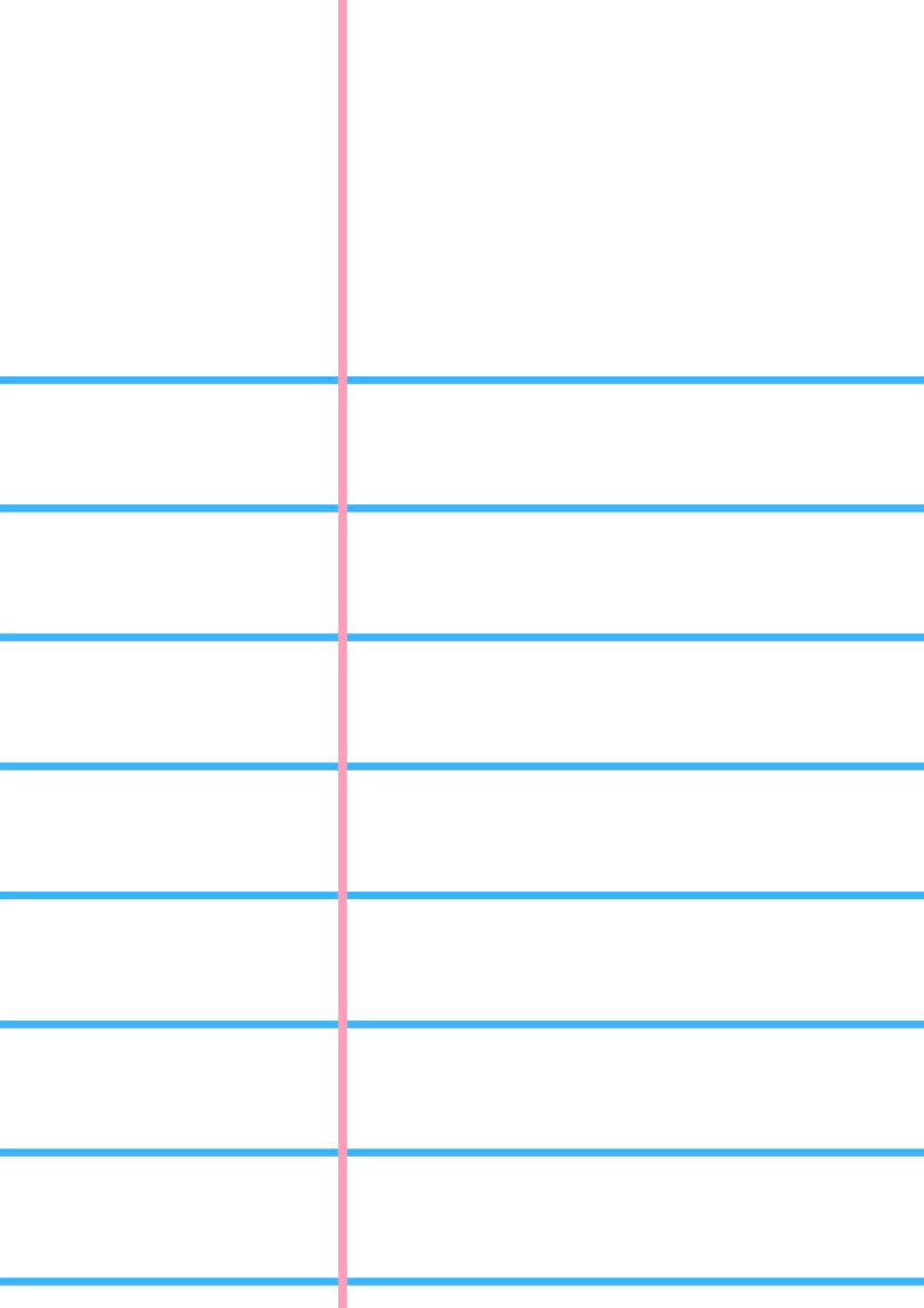 Lined School Paper, Printable Lined Notebook Paper, Lined Notebook ...