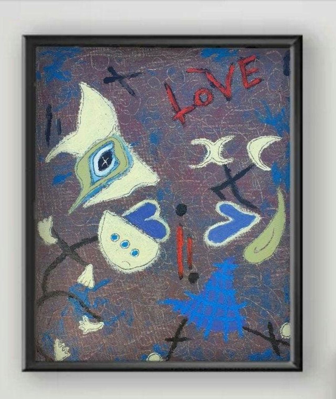 PLAYING TO LOVE... Oil Painting on Canvas Very Colorful and Daring ...