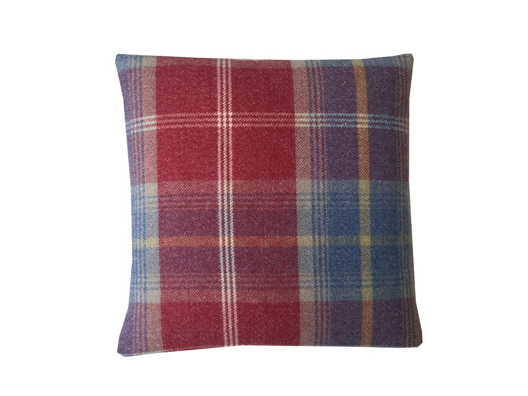 Balmoral Ruby Tartan Plaid Tweed Check Country Cushion Cover - Etsy
