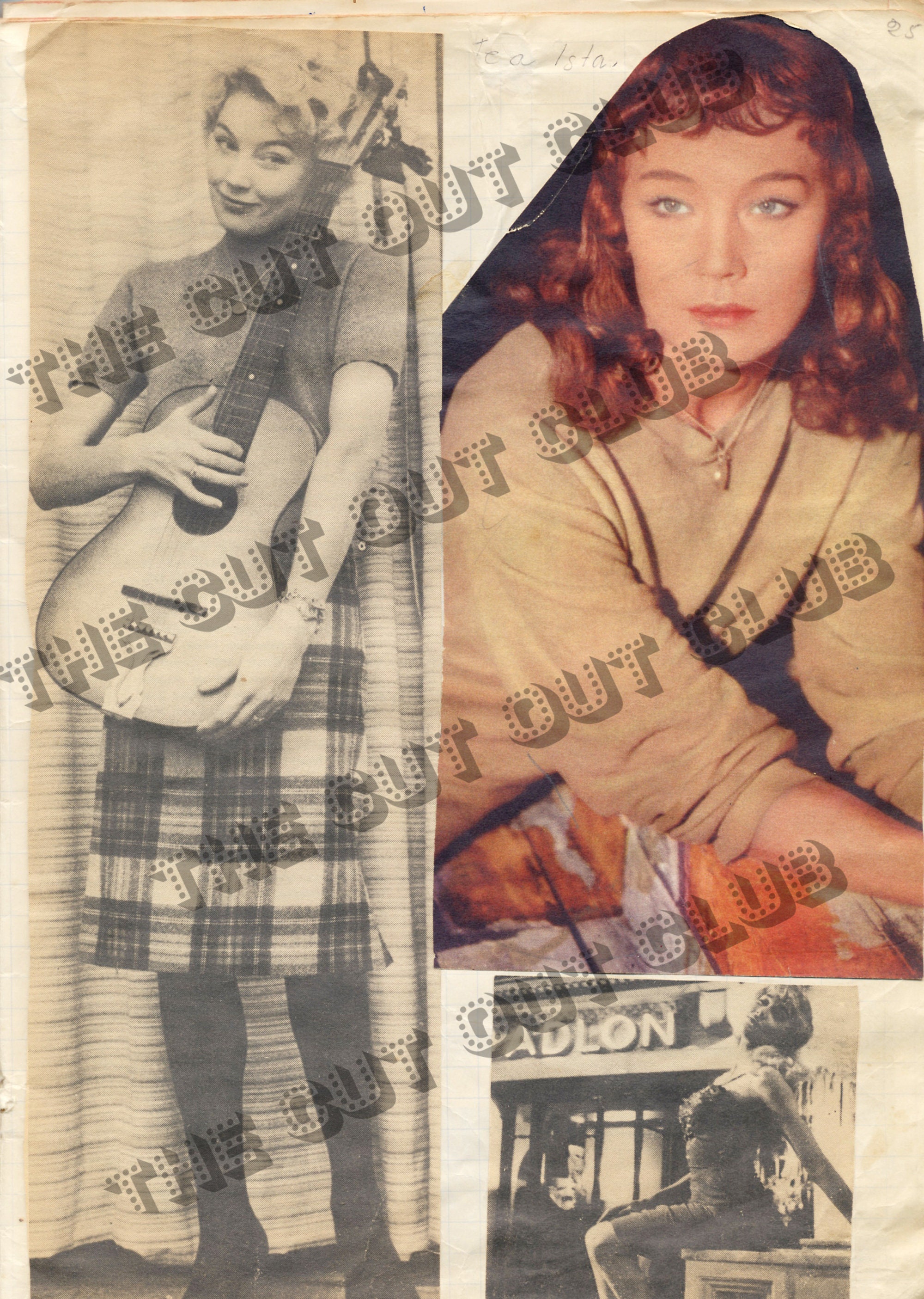 Vintage Scrapbook, 50s 60s Celebrity Fame Newspaper Clippings ...