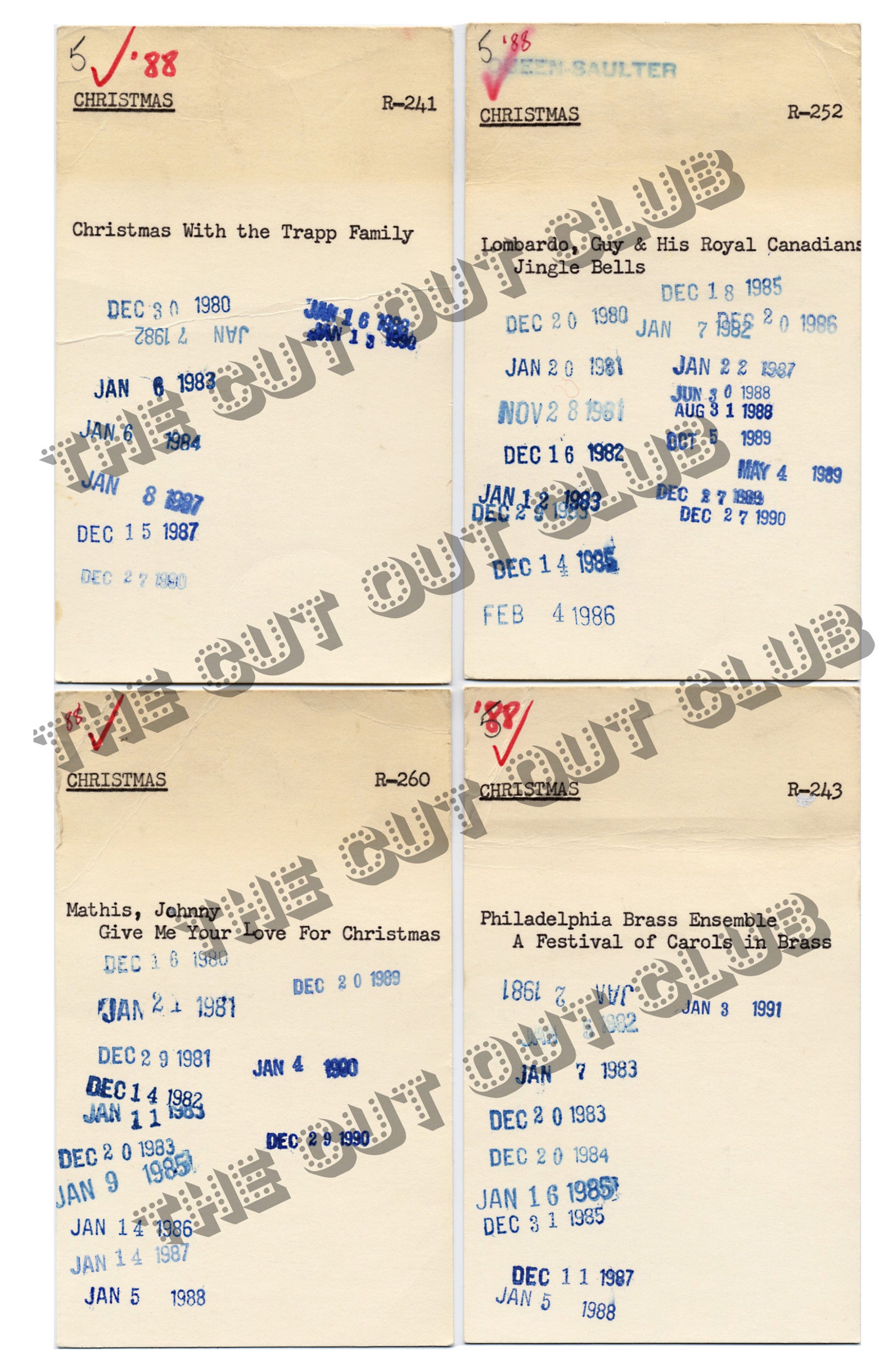 Vintage Library Due Date Cards Printable Digital Download - Etsy