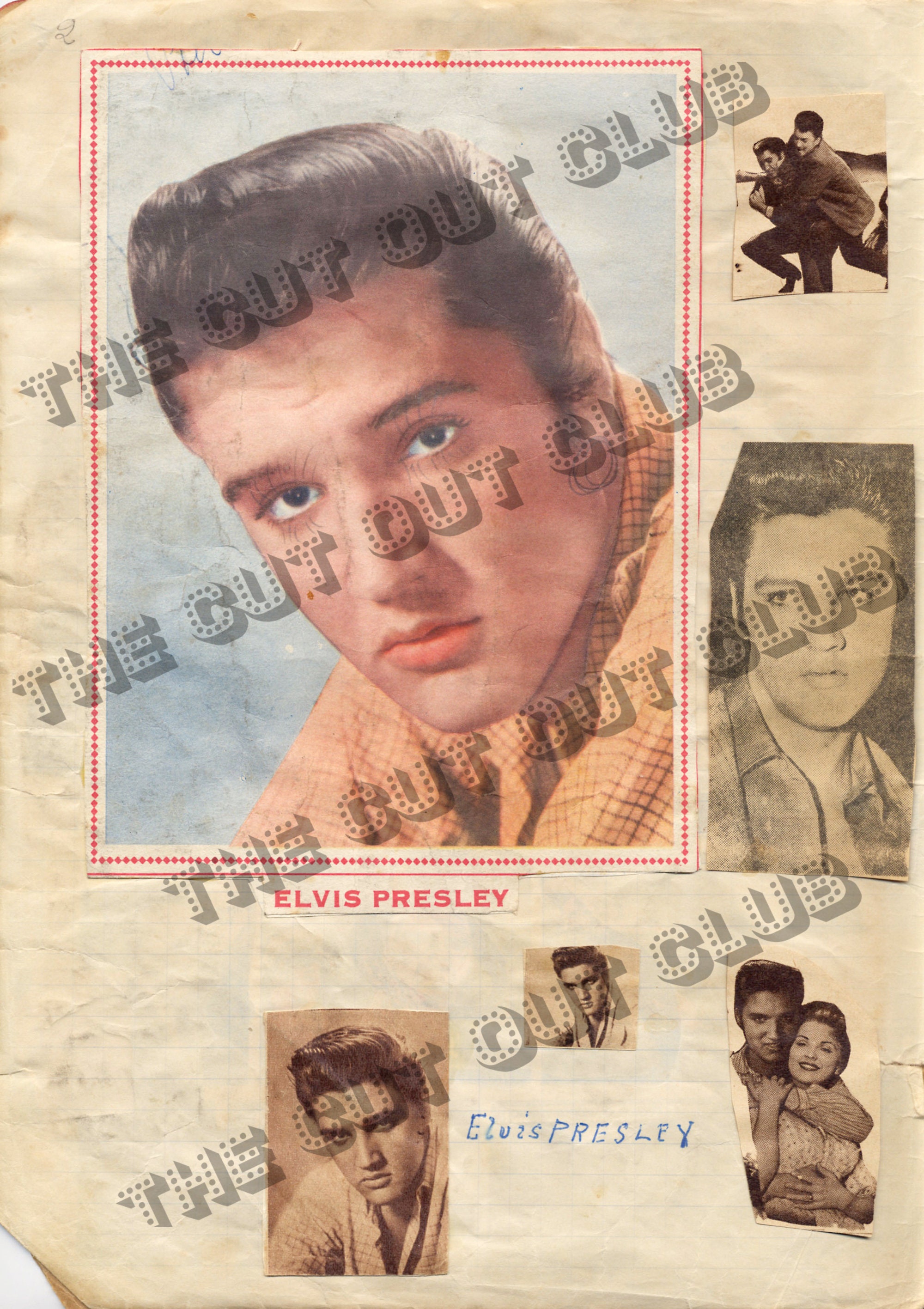 Vintage Scrapbook, 50s 60s Celebrity Fame Newspaper Clippings ...
