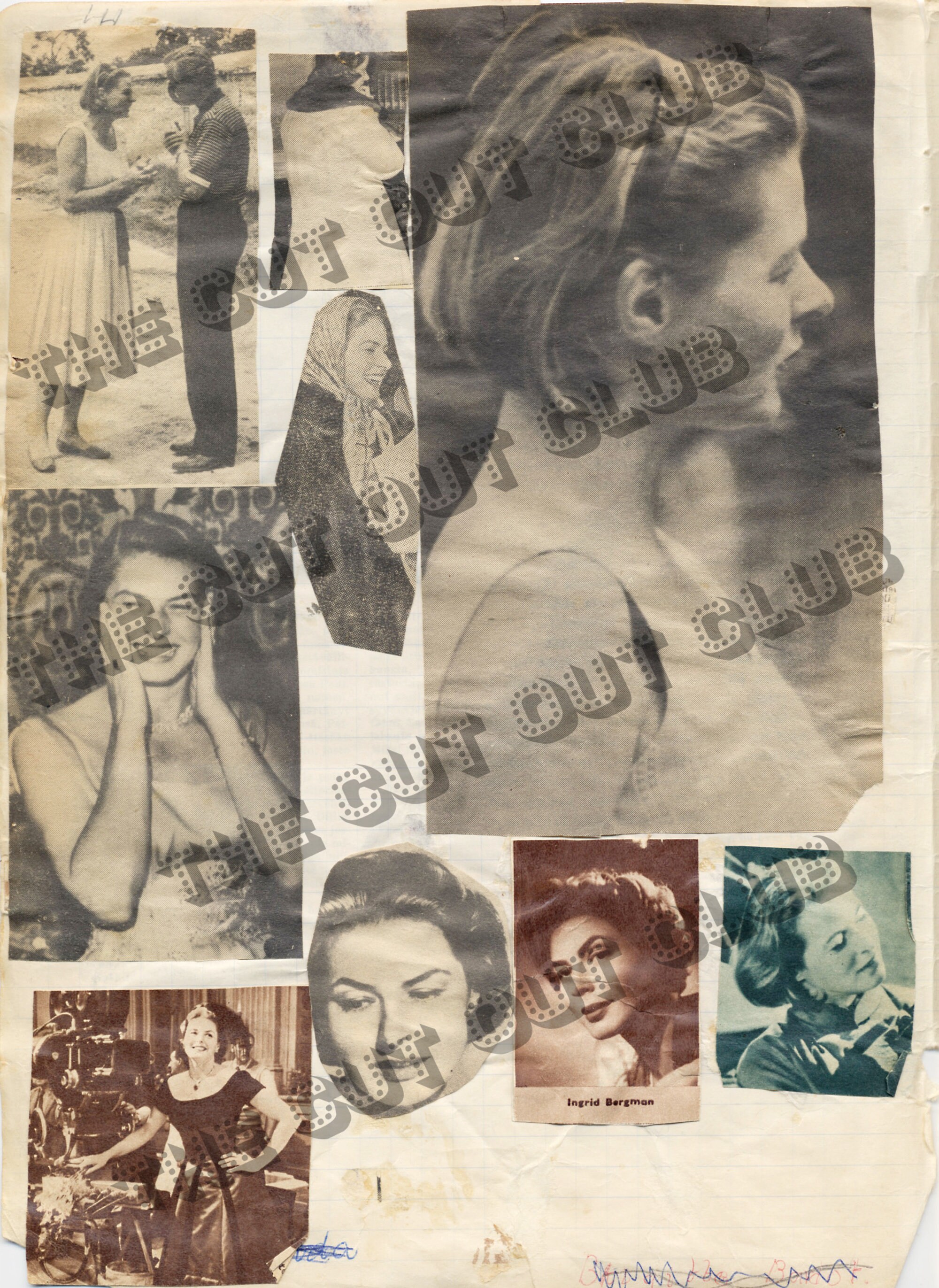 Vintage Scrapbook, 50s 60s Celebrity Fame Newspaper Clippings ...