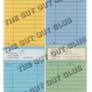 Vintage Library Due Date Cards, Printable Digital Download, Stamped ...