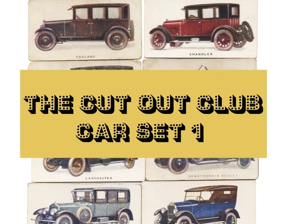 Vintage Antique Cars Printable Digital Download Collectible | Etsy