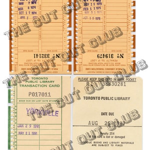 Vintage Library Due Date Cards, Printable Digital Download, Stamped ...