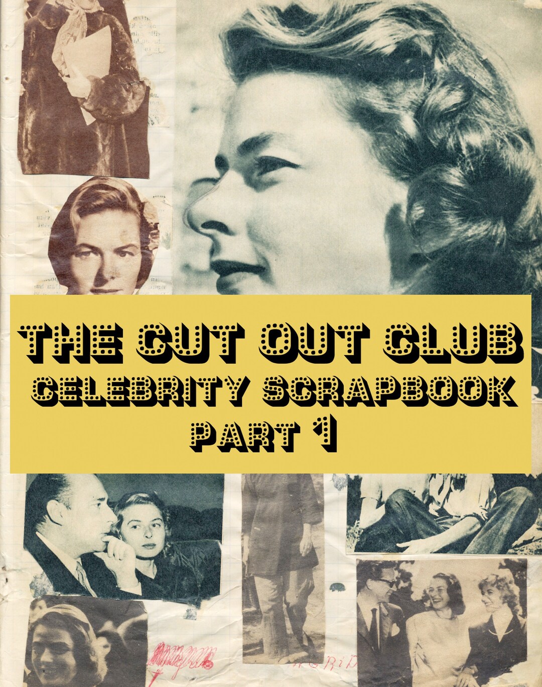 Vintage Scrapbook, 50s 60s Celebrity Fame Newspaper Clippings ...