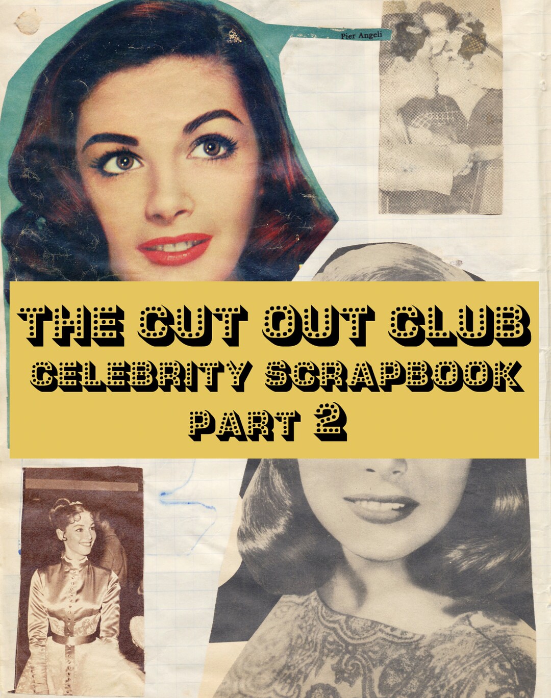 Vintage Scrapbook, 50s 60s Celebrity Fame Newspaper Clippings ...
