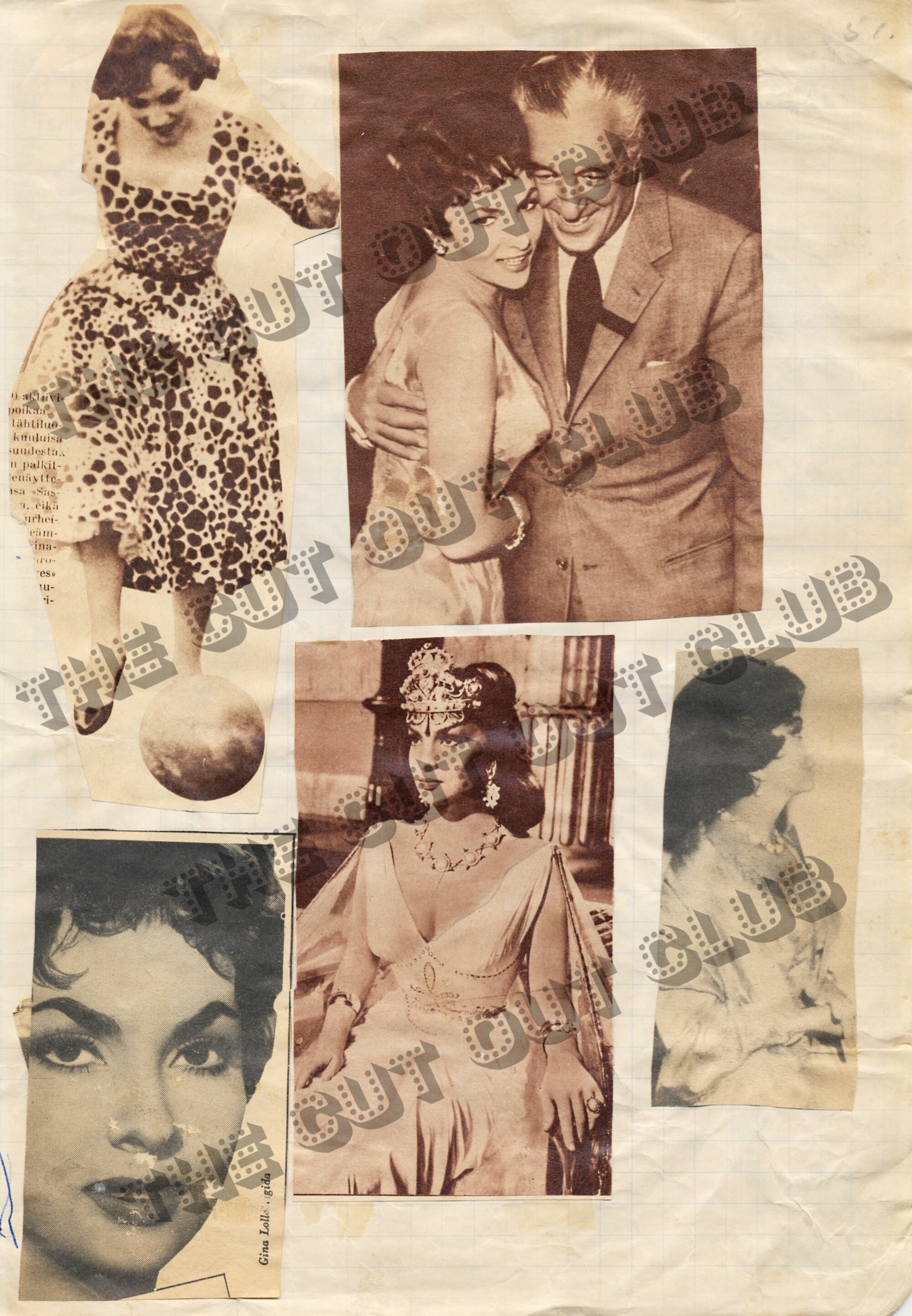 Vintage Scrapbook, 50s 60s Celebrity Fame Newspaper Clippings ...