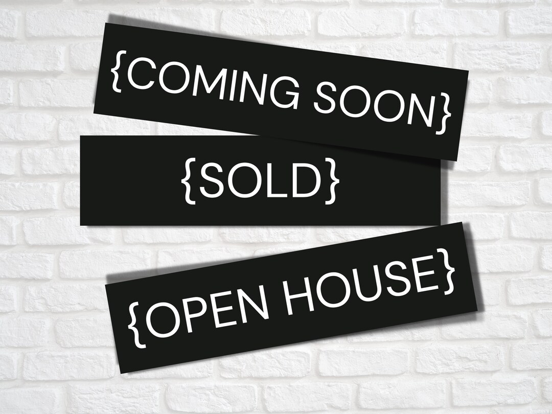 Real Estate Sign Riders | for Sale Sign Rider | Sold Sign Rider | Sign ...