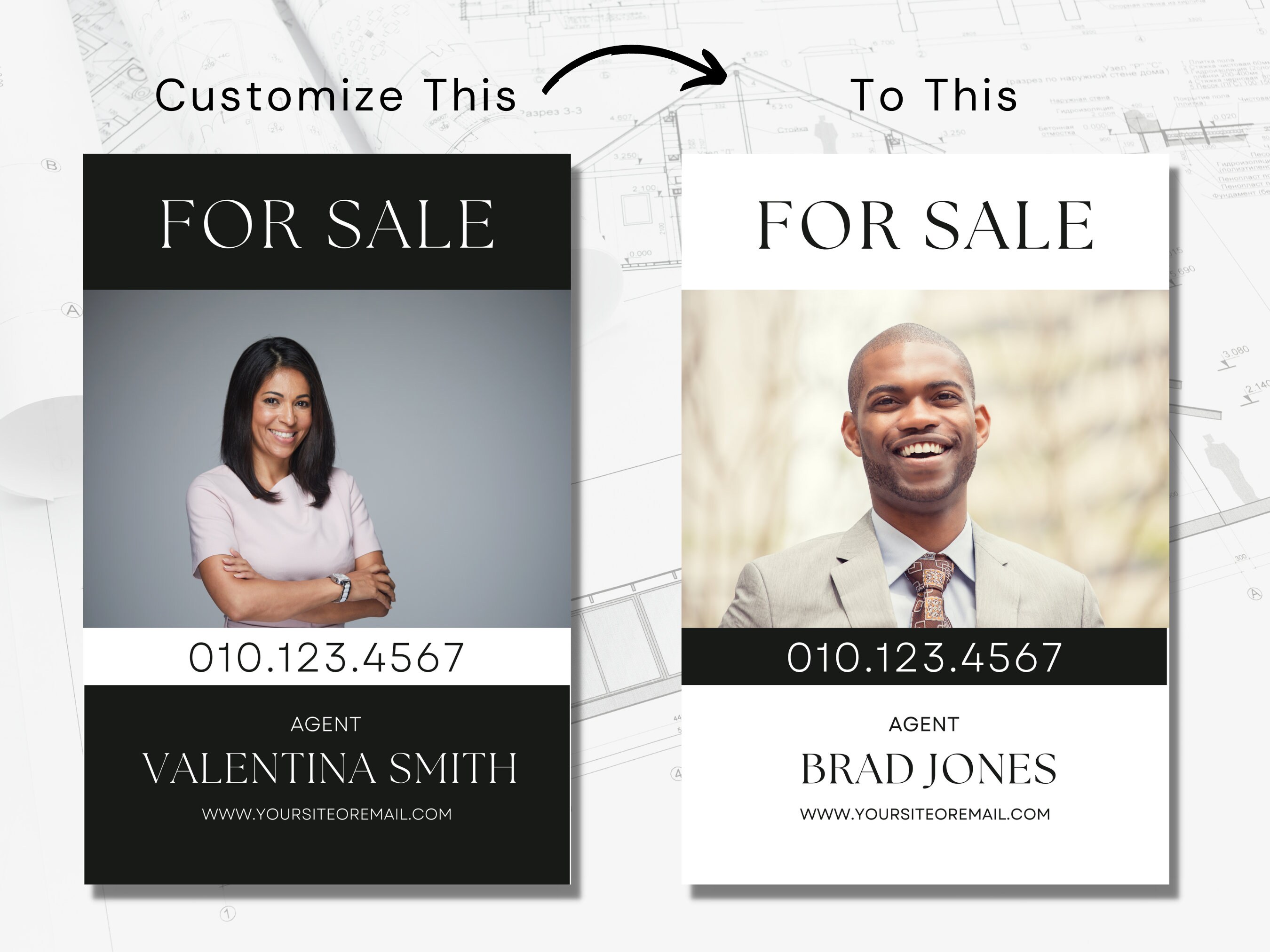 Luxury Real Estate Sign | Real Estate for Sale Sign | for Sale Sign ...