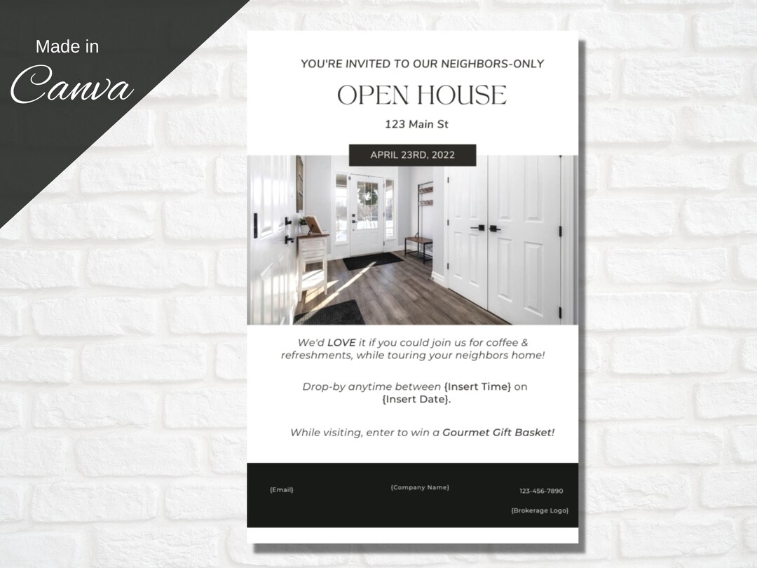 Real Estate Open House Flyer | Neighbors Only Open House Flyer | Real ...