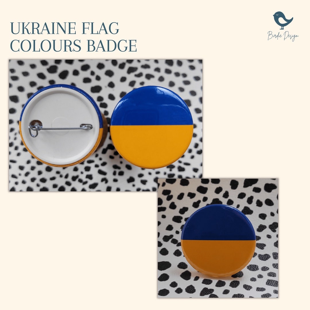 Ukraine Pin Badge Ukrainian Flag Colours Anti War Anti Putin 38mm - Etsy