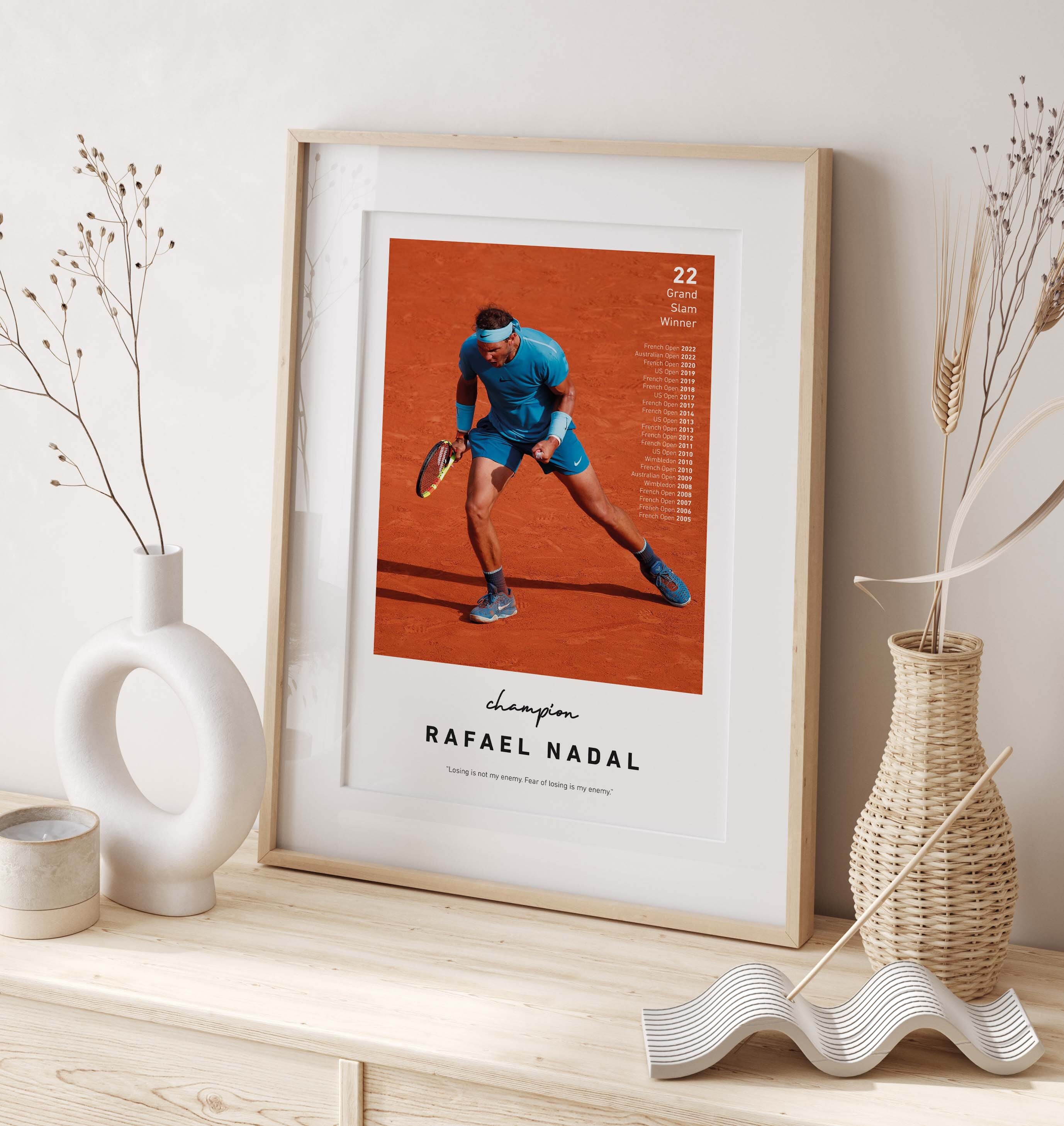 Rafael Nadal Poster, Tennis Poster, Tennis Wall Decor, Art Exhibition ...