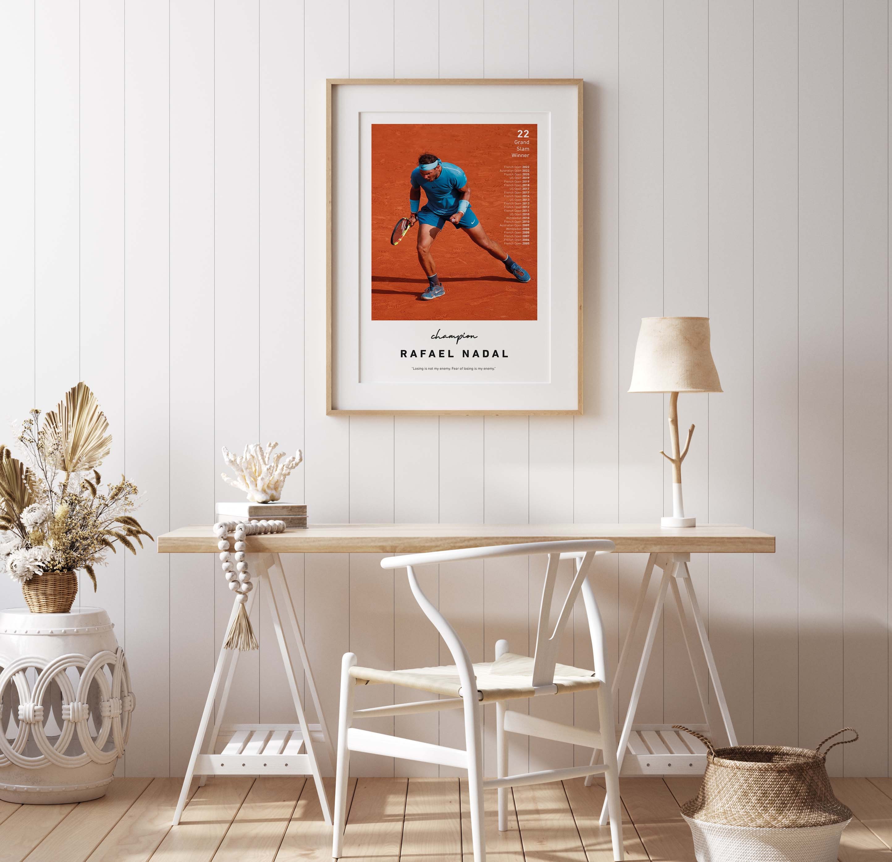 Rafael Nadal Poster, Tennis Poster, Tennis Wall Decor, Art Exhibition ...