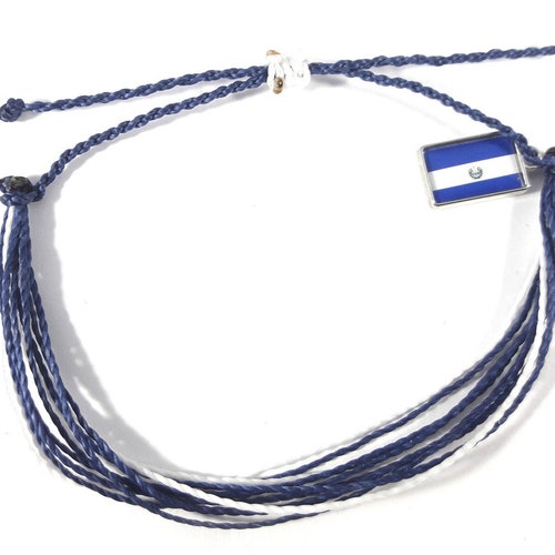 Friendship Bracelet El Salvador Flag - Etsy