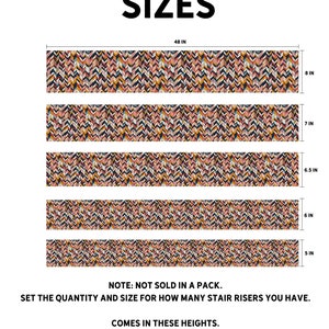 Bohemian Herringbone,stair Riser Stickers,peel and Stick Stair Riser ...