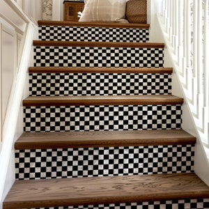 Checkerboard Tile Flooring Pattern,stair Riser Stickers,peel and Stick ...