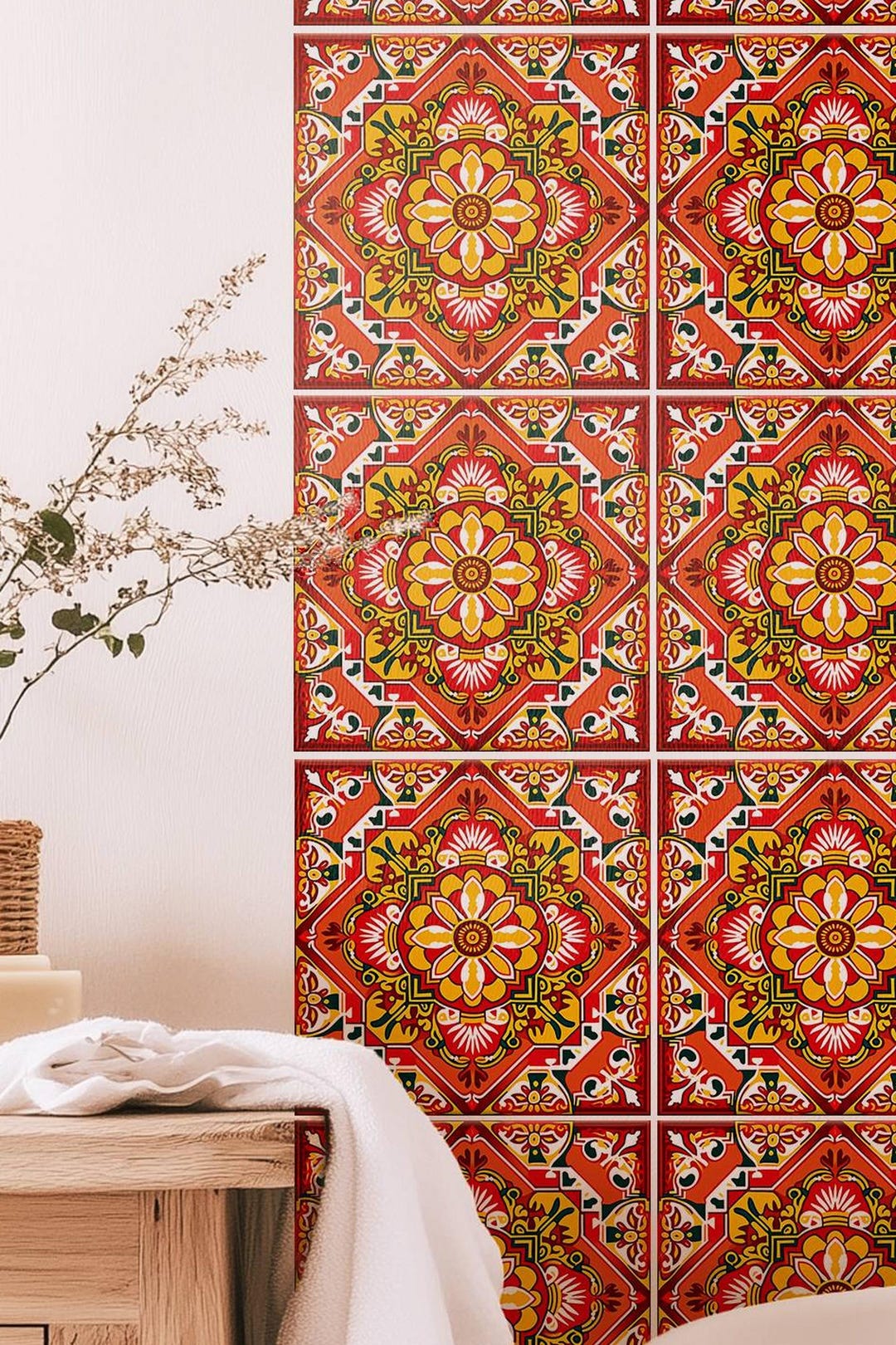 Mexican Dancer Tile Peel & Stick Tile Sticker,kitchen Bathroom ...