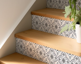 Boho Star Tile Stair Sticker Peel and Stick Stair Riser - Etsy