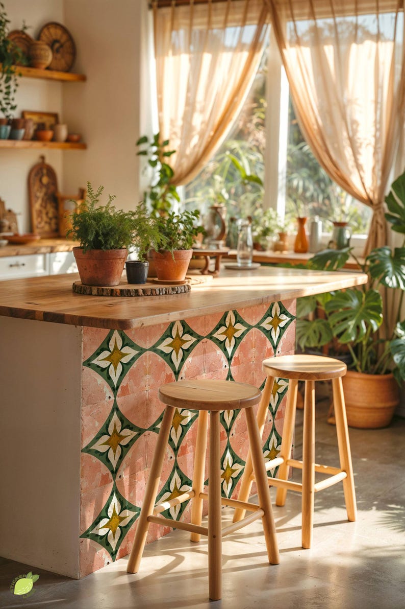 Diamond Star Pattern Tile Decals – Removable Peel & Stick Wall Stickers ...