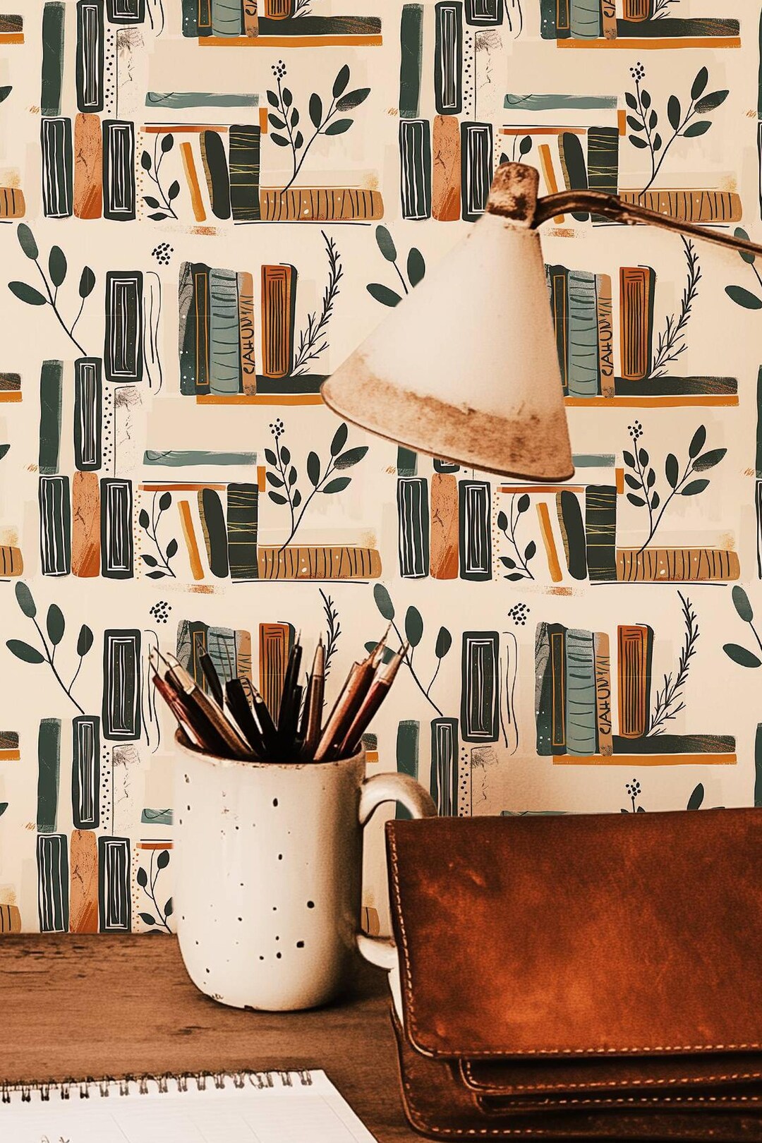Bookish Patterns Peel & Stick Tile Sticker,kitchen Bathroom Backsplash ...