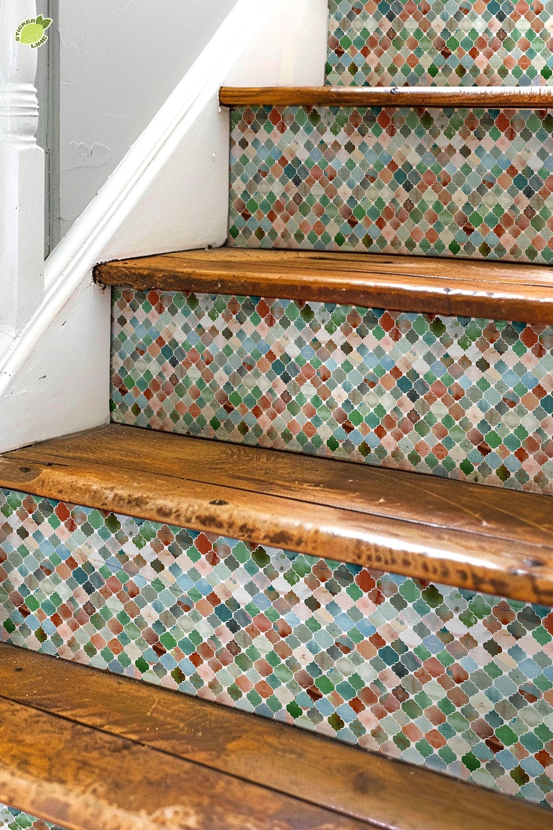 Zellige Tile Pattern,stair Riser Stickers,peel and Stick Stair Riser ...
