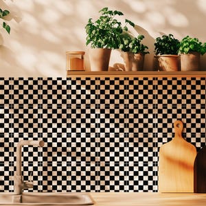 Checkerboard Tile Flooring Peel & Stick Tile Sticker,kitchen Bathroom ...