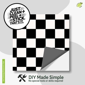 Checkerboard Tile Flooring Peel & Stick Tile Sticker,kitchen Bathroom ...